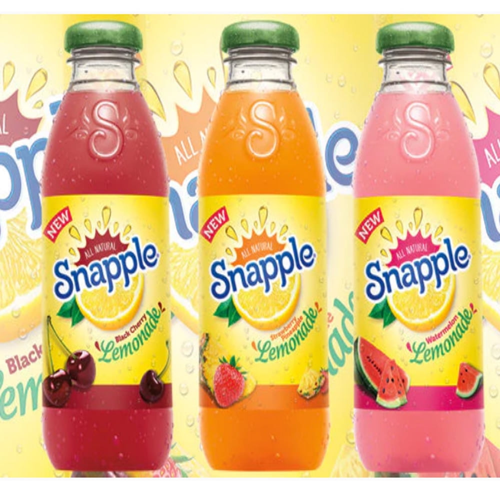 Snapple 16 Oz Lemonade Variety Pack - Watermelon, Black Cherry ...