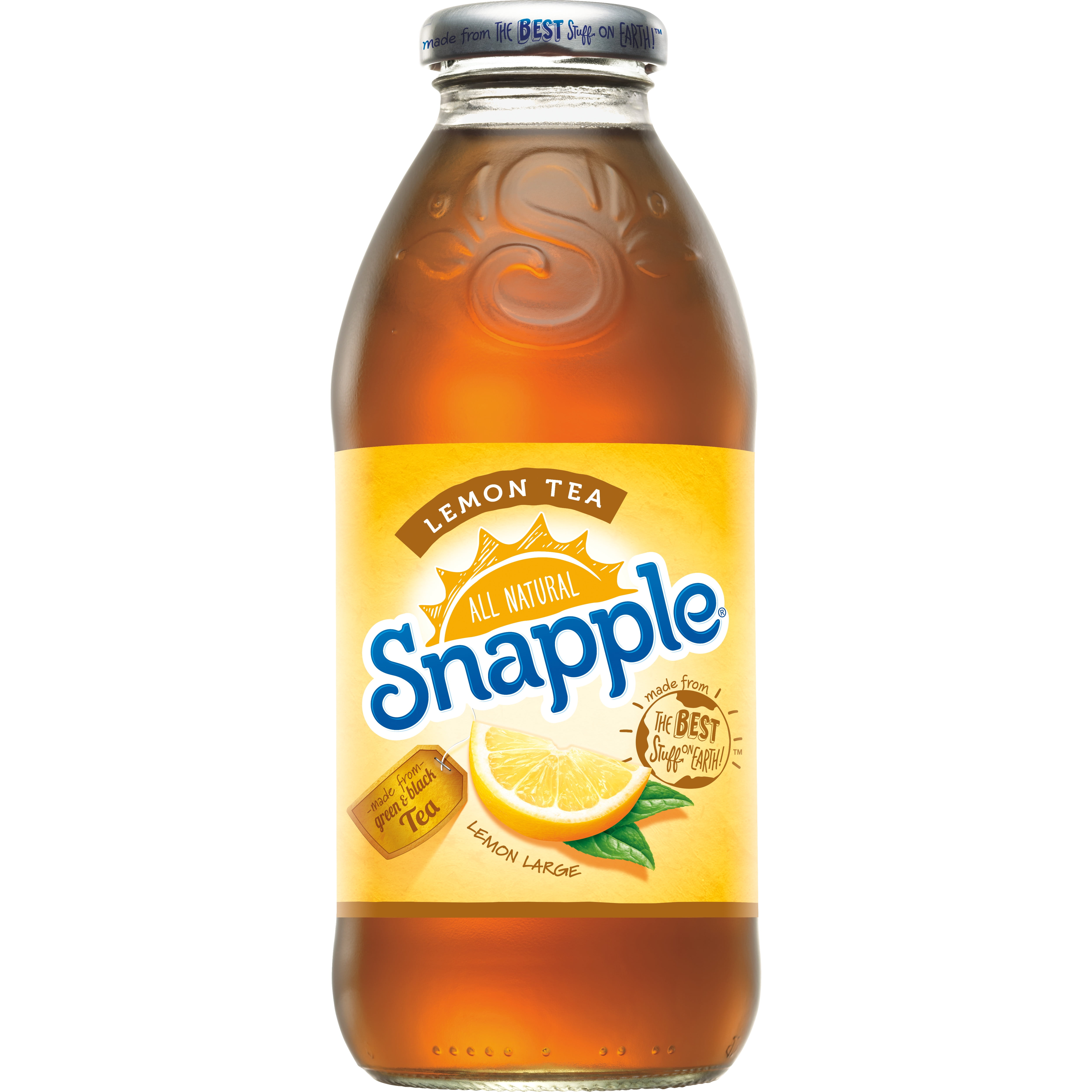 Snapple All Natural Lemon Tea, 16 Fl. Oz. - Walmart.com
