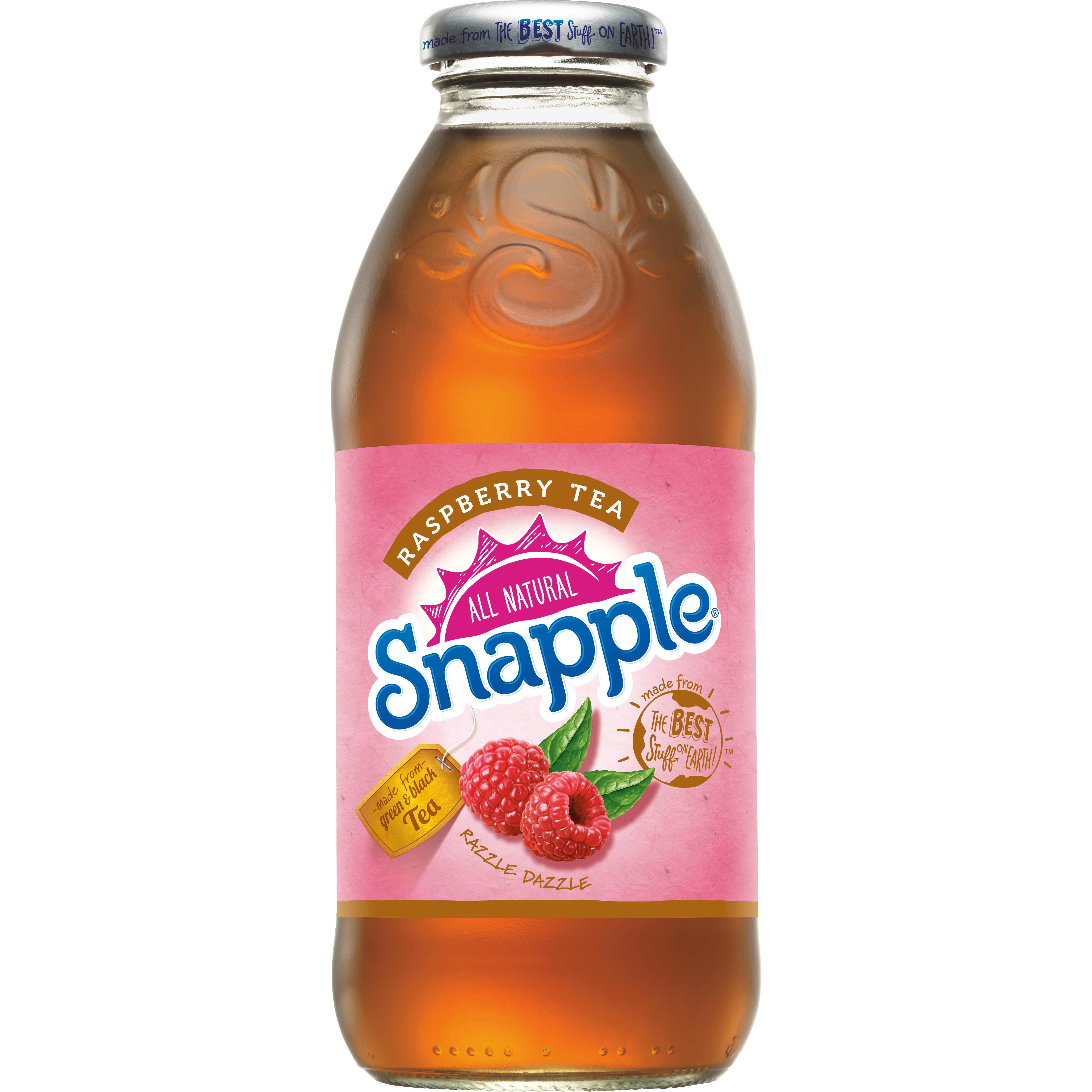 Snapple All Natural Raspberry Tea, 16 Fl. Oz. - Walmart.com