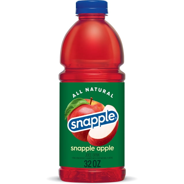 Snapple Apple Juice, 32 fl oz, Bottle - Walmart.com