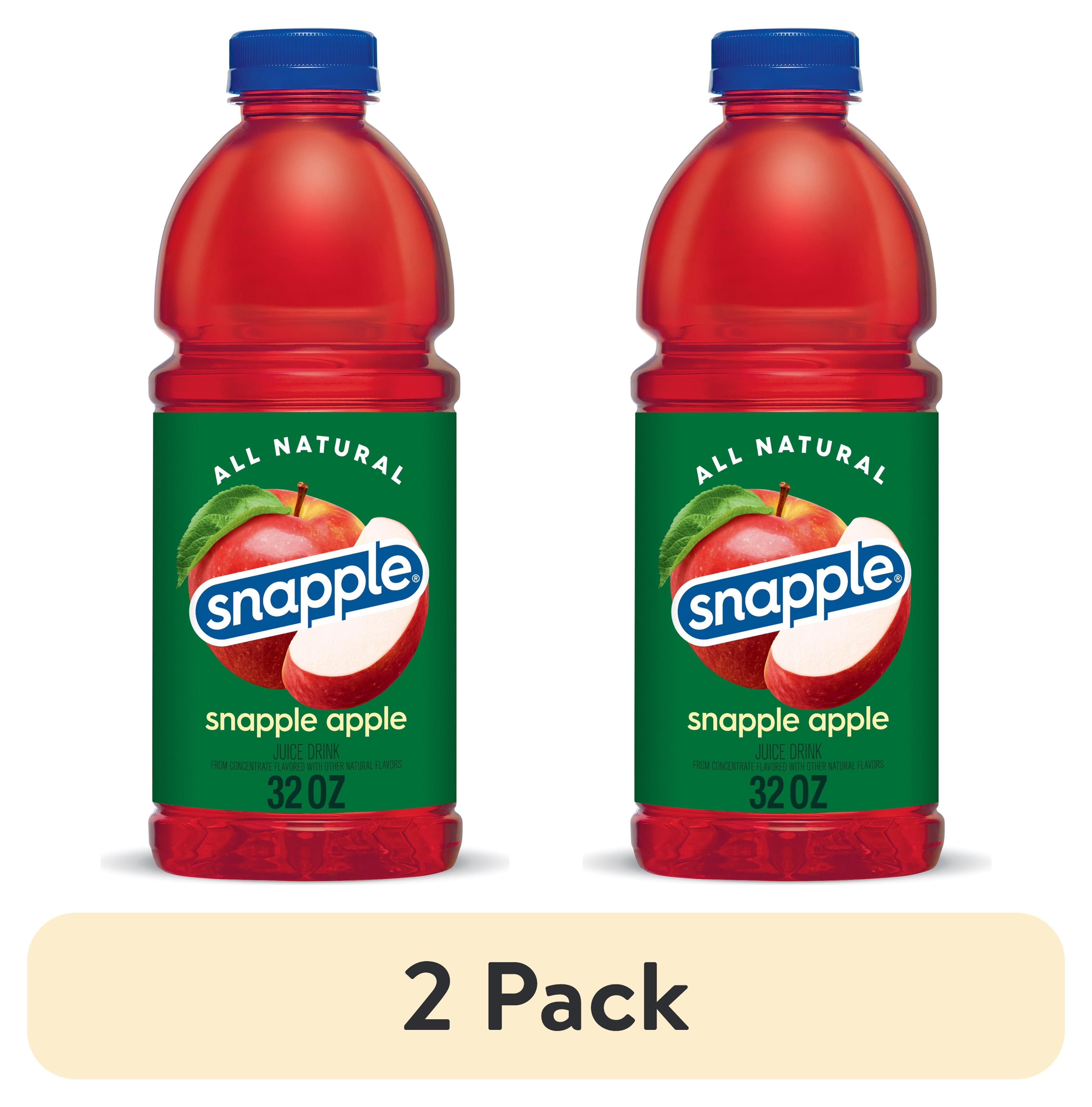 (2 pack) Snapple Apple Juice, 32 fl oz, Bottle - Walmart.com