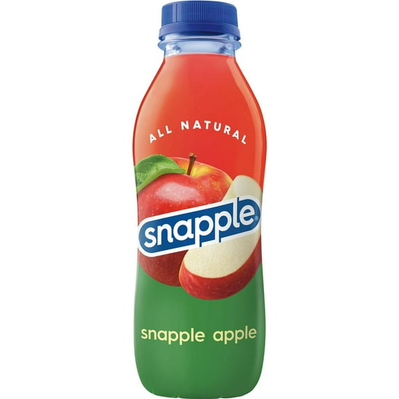 Snapple Natural Zero Sugar Apple Juice, 16 fl oz, 6 Bottles Case ...