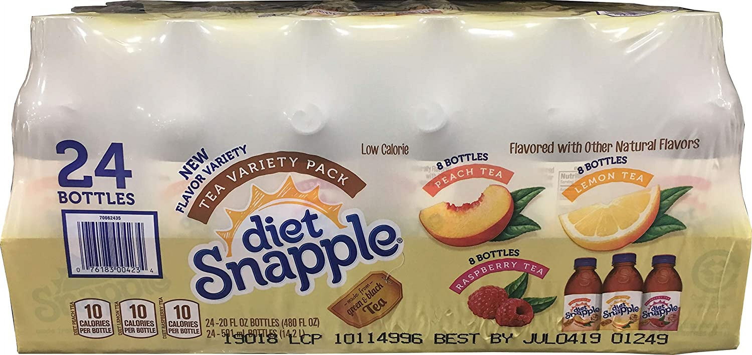 Snapple Diet Iced Tea Variety Pack, 480 Fl. Oz - Walmart.com