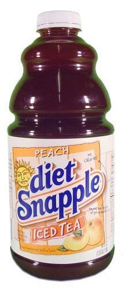 Snapple Diet Peach Tea, All Natural, Made from Green and Black Tea ...