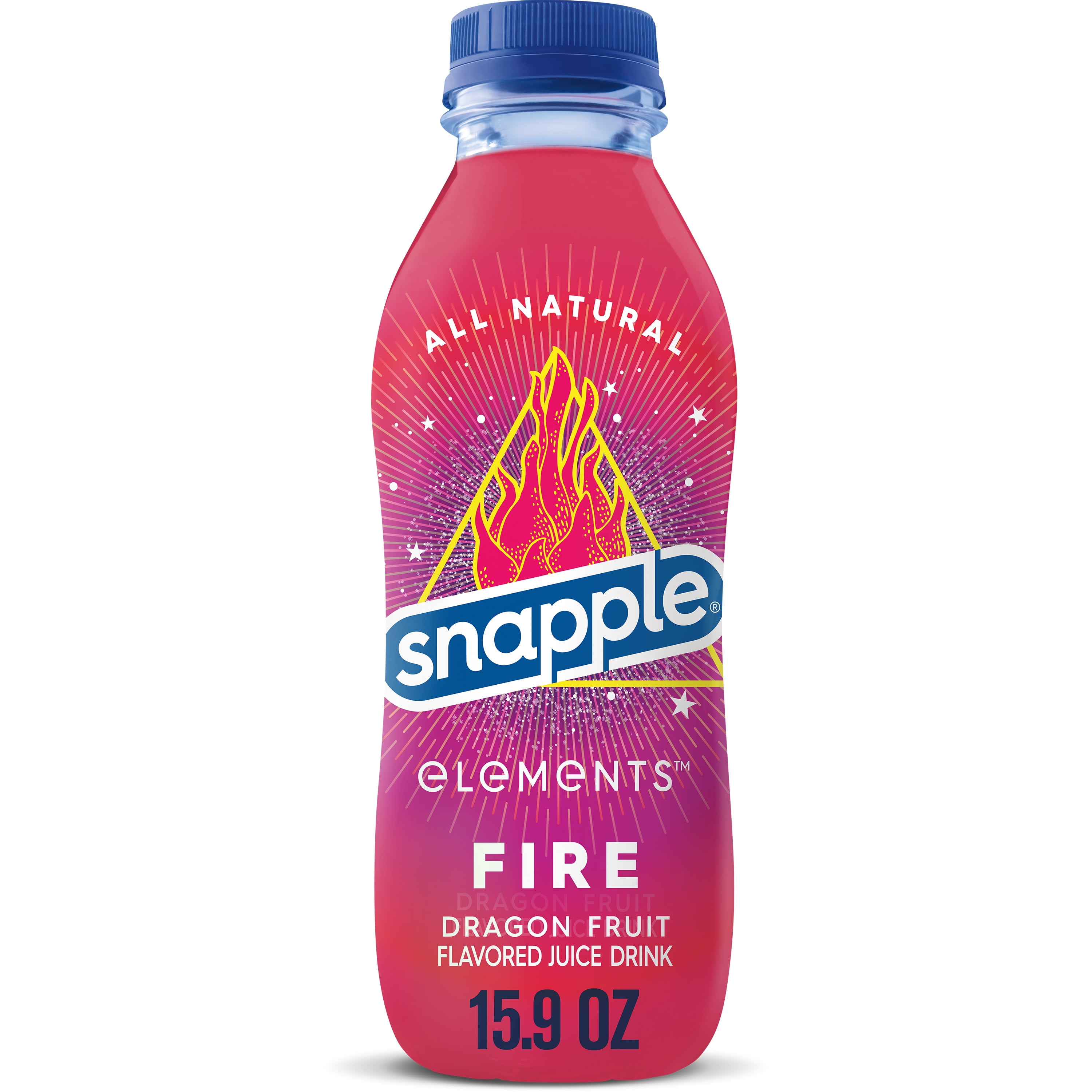 Snapple Elements Fire Dragon Fruit Juice Drink, 15.9 fl oz, Bottle ...