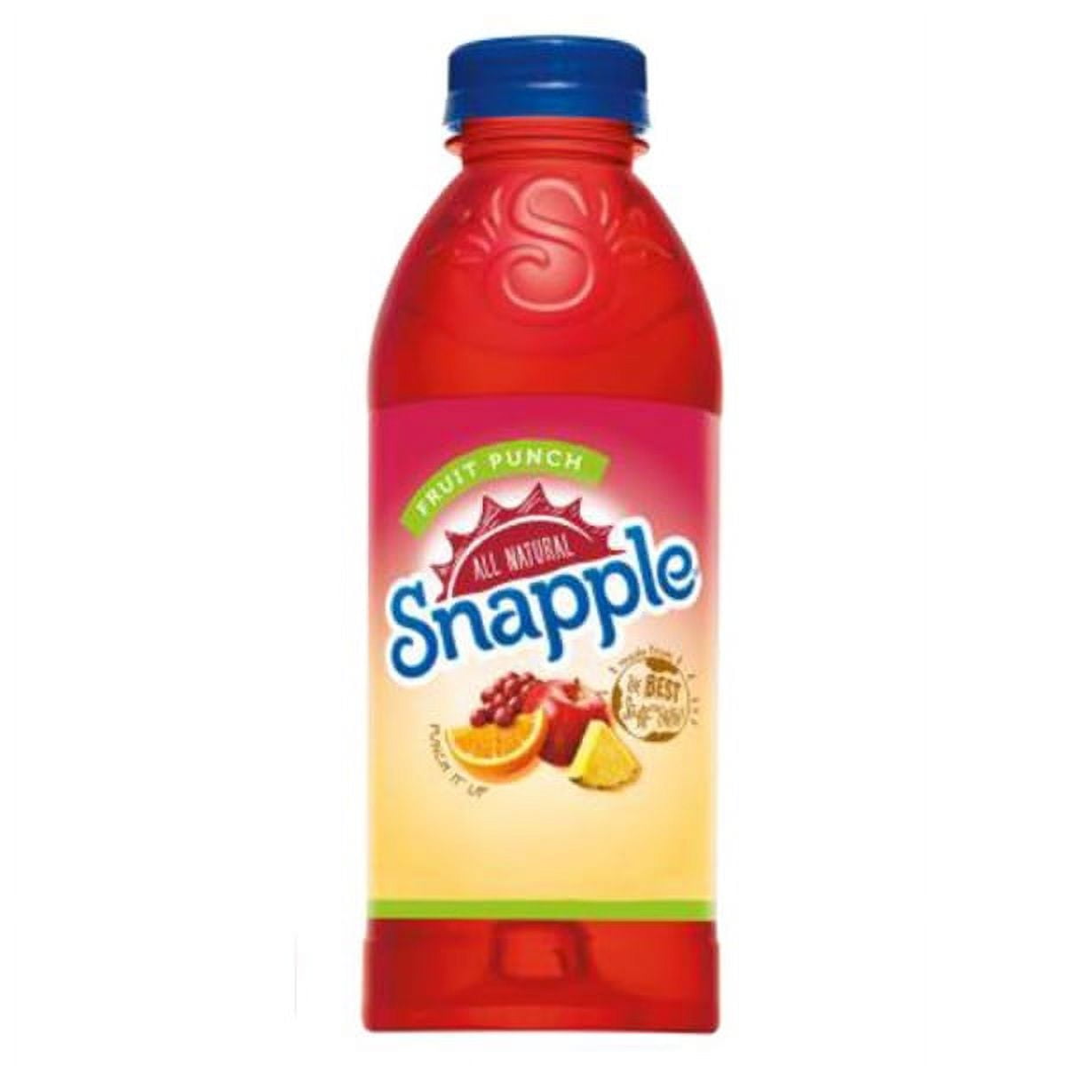 Snapple Fruit Punch 20 Oz Plastic Bottles Pack of 24 - Walmart.com