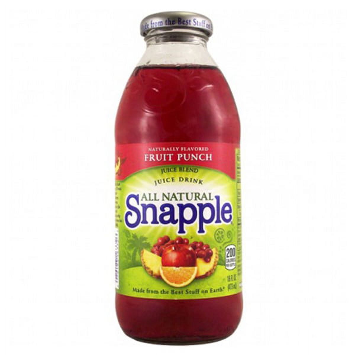 Snapple Fruit Punch New 16 oz Plastic Bottles - Pack of 24 - Walmart.com