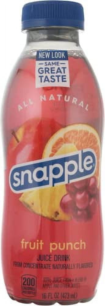 Snapple Fruit Punch PL (16oz) - Walmart.com