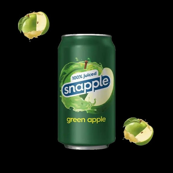 Snapple All Natural Fruit Juice Drinks, Green Apple, 11.5oz Can (Pack ...