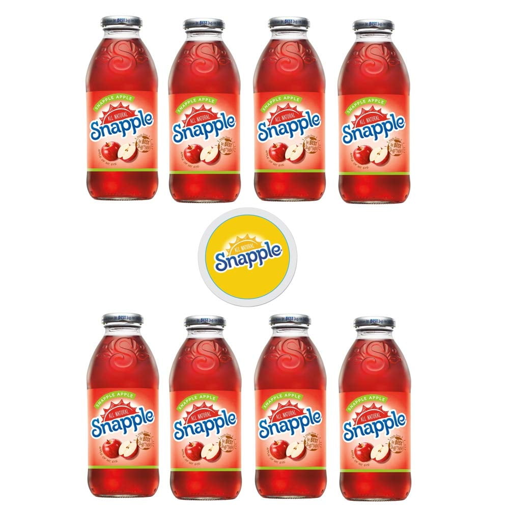 Snapple Iced Tea, 8 Snapple Apple, 16oz Bottle (Pack of 8, Total of 128 ...