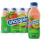 Snapple Kiwi Strawberry Flavored Juice Drink, 16 fl oz, 12 Count Bottle ...