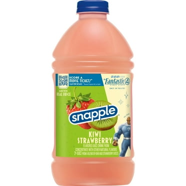 Snapple Kiwi Strawberry Juice Drink, 16 fl oz recycled plastic bottle ...