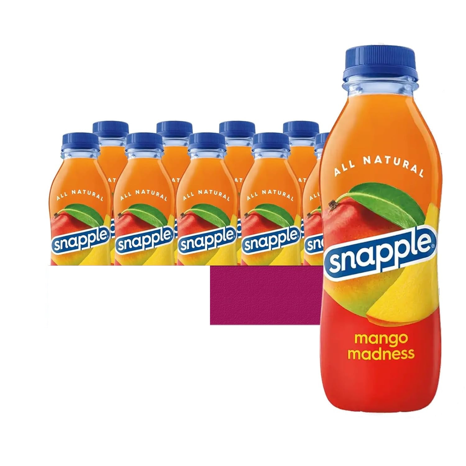Snapple Mango Madness All-Natural Fruit Juice Drink, Gluten-Free ...