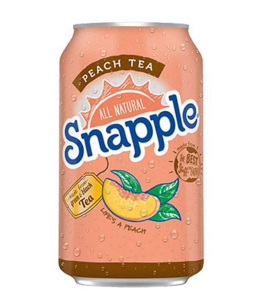 Snapple Peach Iced Tea, 11.5 fl oz Cans (8 Pack) - Walmart.com