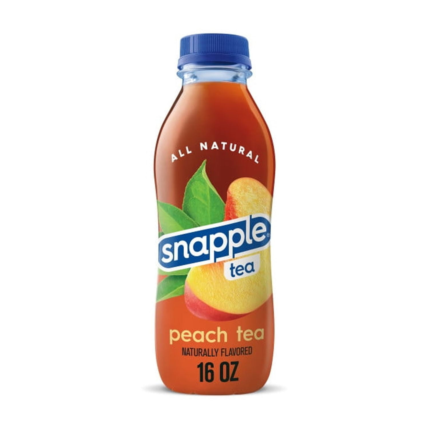 Snapple Peach Tea 16 fl oz Recycled Plastic Bottle All Natural, Gluten ...