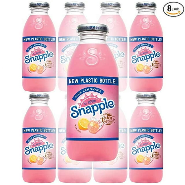 Snapple All Natural Pink Lemonade Fruit Drink, 16 Fl Oz, Pack of 8 ...