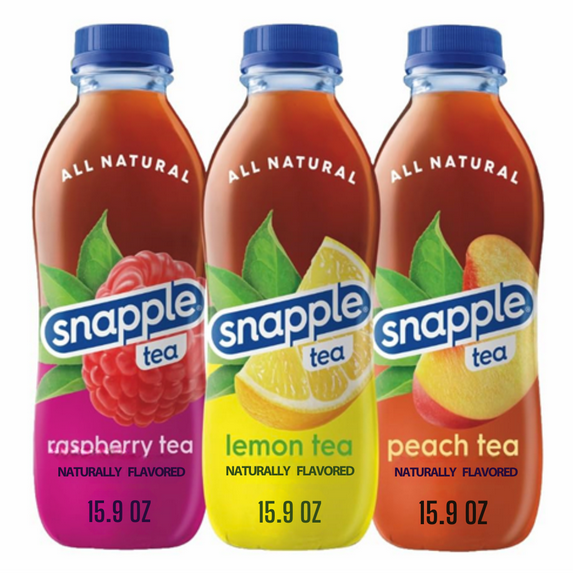 Snapple Tea, All Natural, Variety Pack, 15.9 oz, 6 Count: 2 Raspberry ...