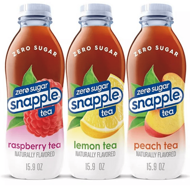 Snapple Tea, Zero Sugar Variety Pack, 15.9 oz, 6 Count: 2 Zero Sugar ...