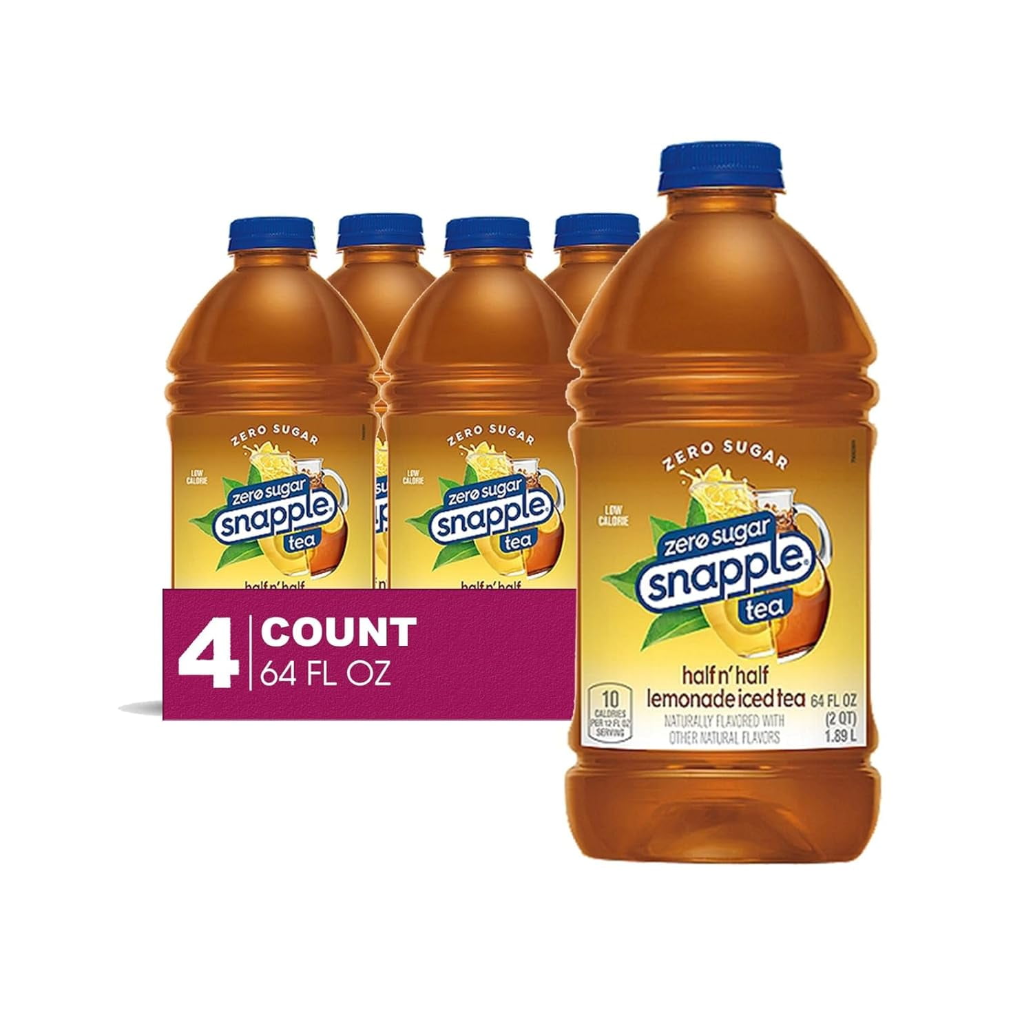 Snapple Zero Half n' Half All Natural Juice Drink, Gluten-Free, 4-Pack ...