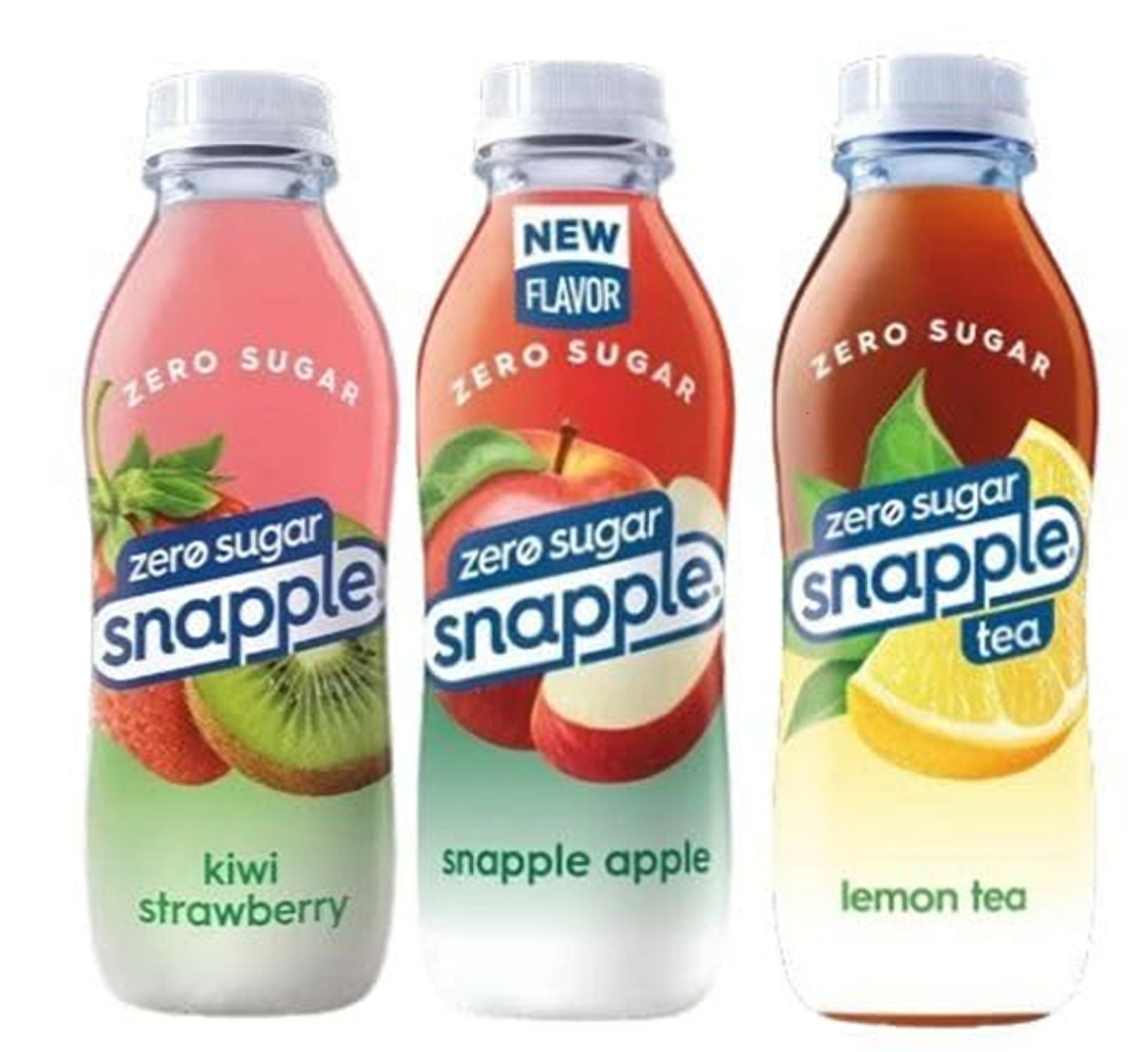 Snapple Zero Sugar 15.9oz Variety- 6 Pack (Kiwi Strawberry, Snapple ...
