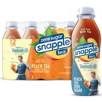 Snapple Zero Sugar Raspberry Tea, Low Calorie, 16 fl oz, 12 Bottles ...