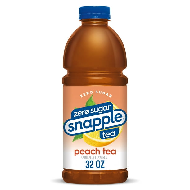 Snapple Zero Sugar Peach, Bottled Tea Drink, 32 fl oz - Walmart ...