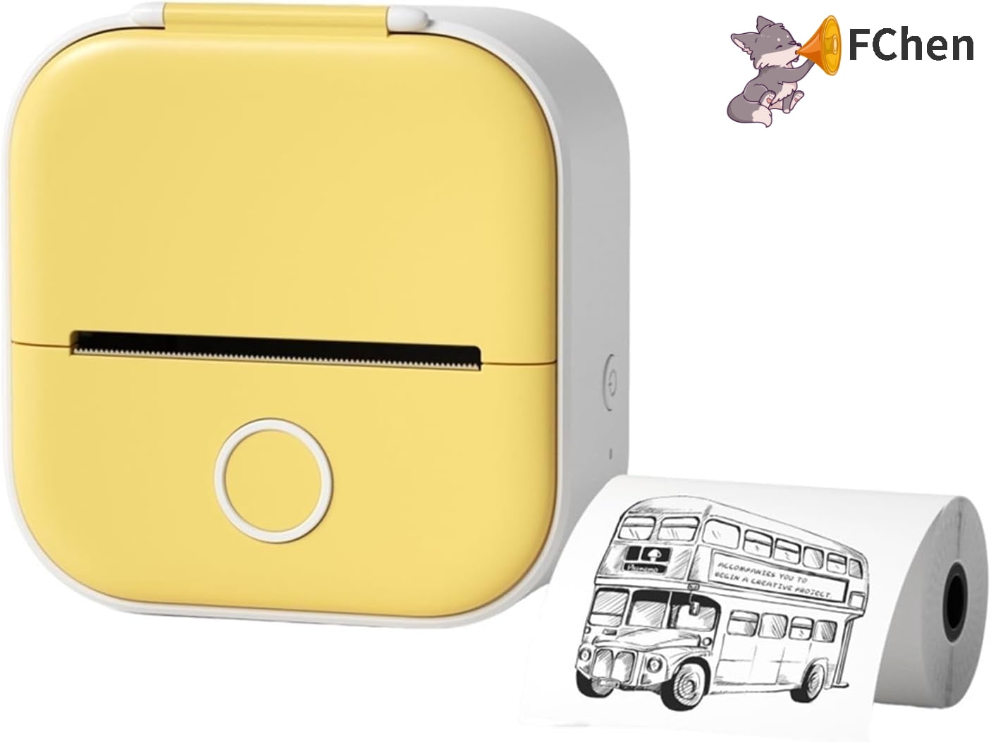 Snapprint Portable Printer, Printpod, Portable Print Pod with 1 Rolls ...