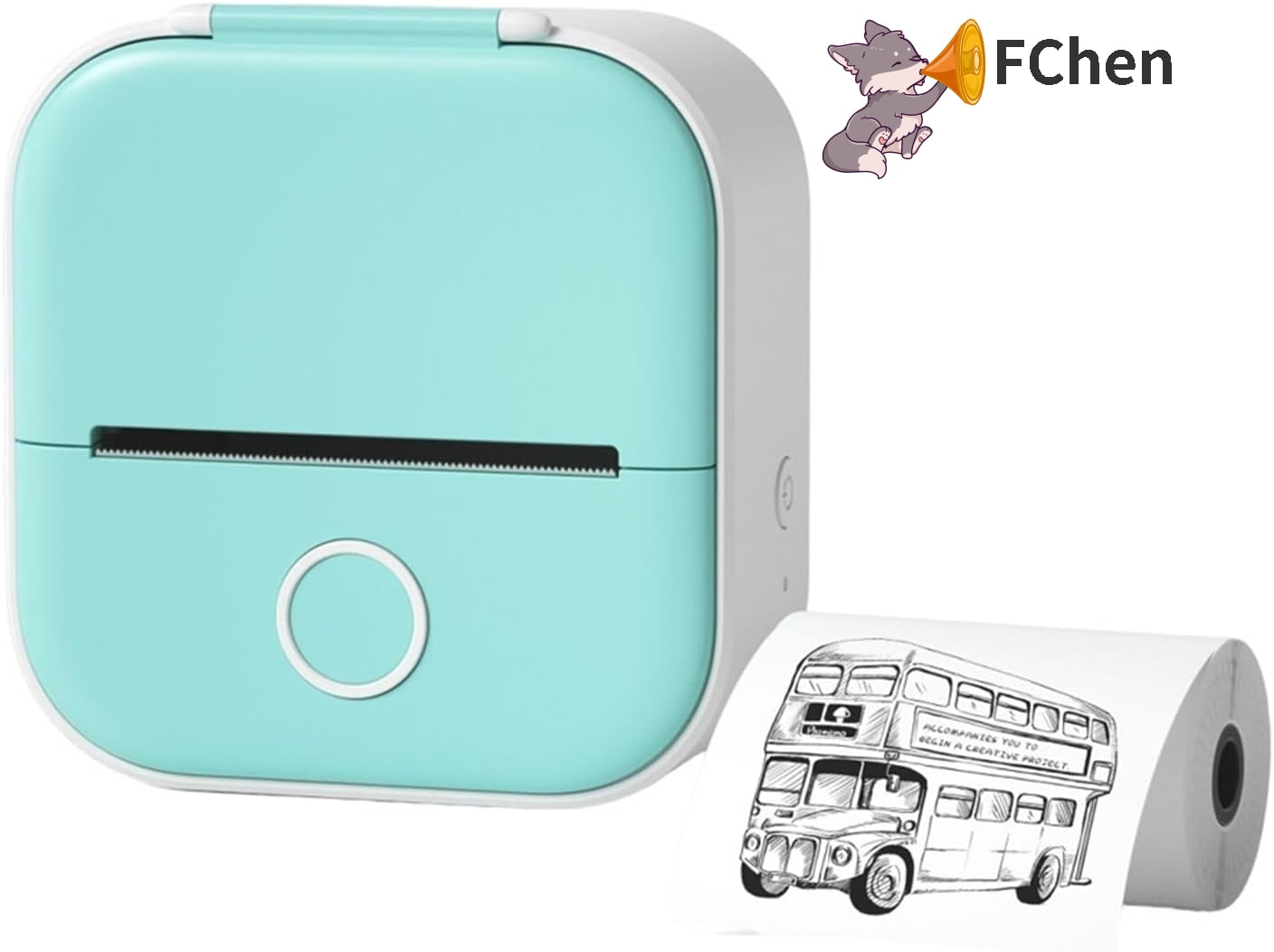 Snapprint Portable Printer, Printpod, Portable Print Pod with 1 Rolls ...