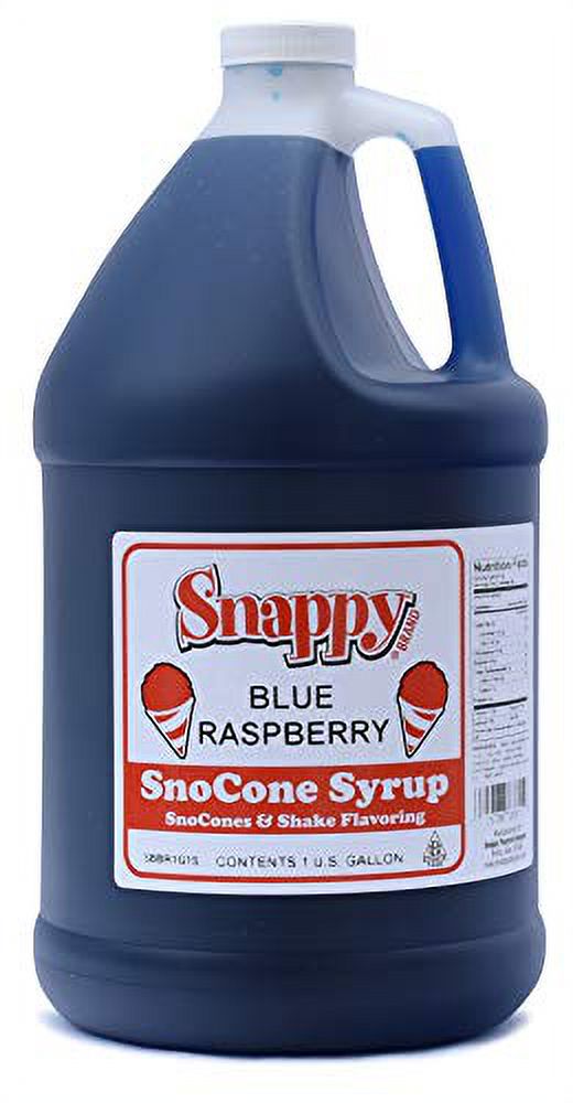 Snappy Blue Raspberry Sno Cone Syrup, 1 Gallon128 Ounce - Walmart.com