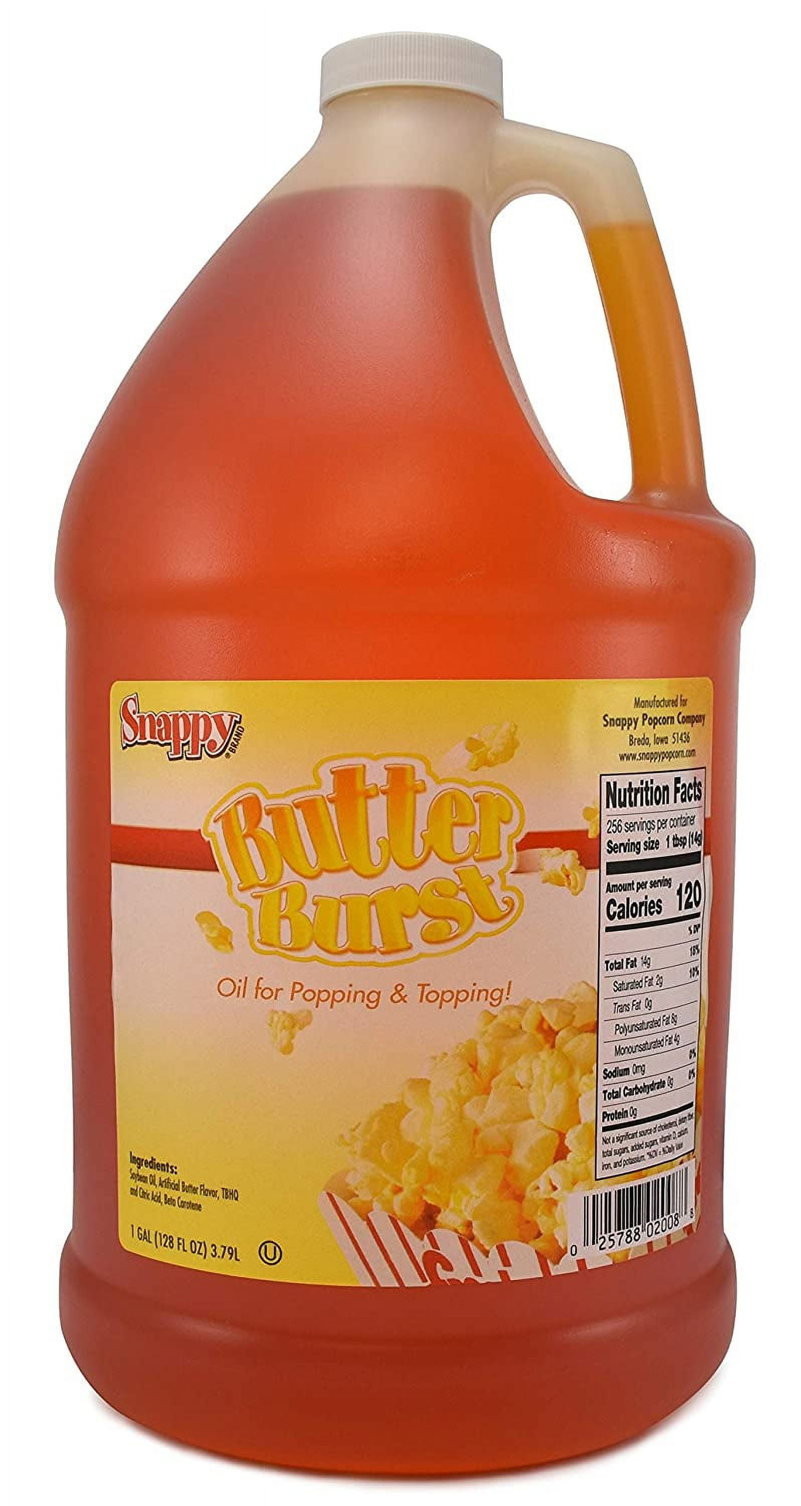 Snappy Butter Burst Popcorn Oil, 1 Gallon - Walmart.com