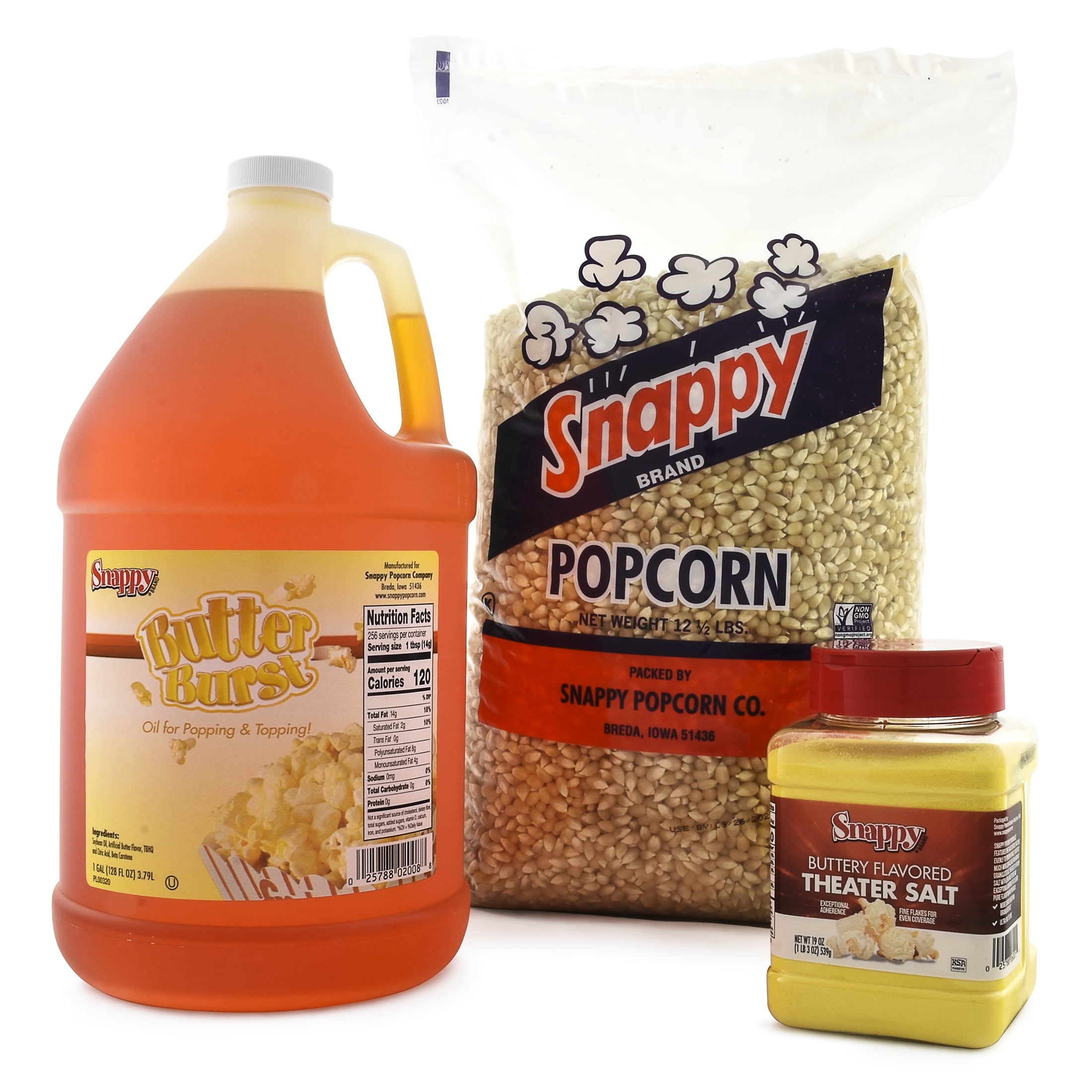 Snappy Butter Burst Popcorn Oil for Popping and Popcorn Topping, 12.5 ...