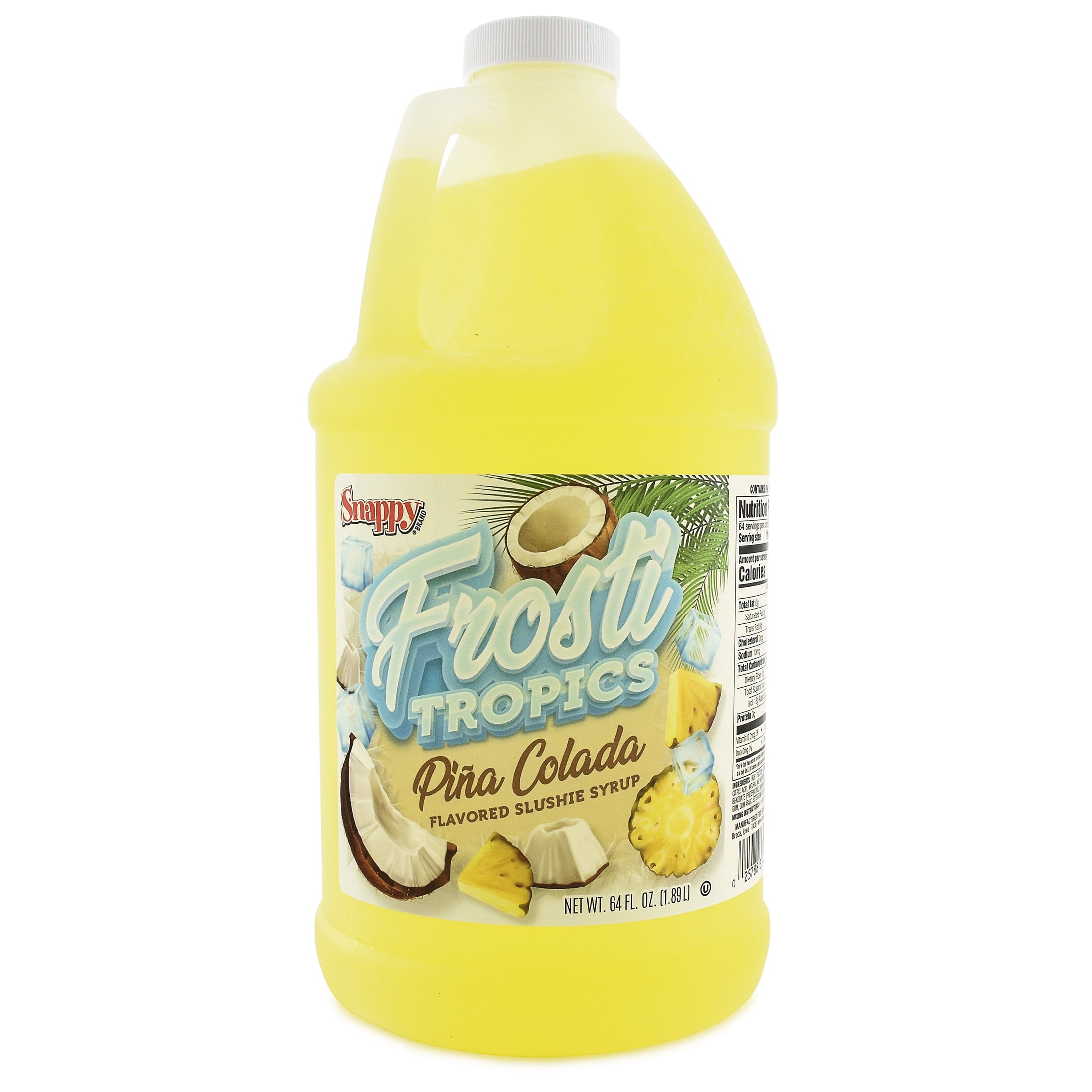 Snappy Frosti Tropics Pina Colada Slush Mix, 1/2 Gallon - Walmart.com