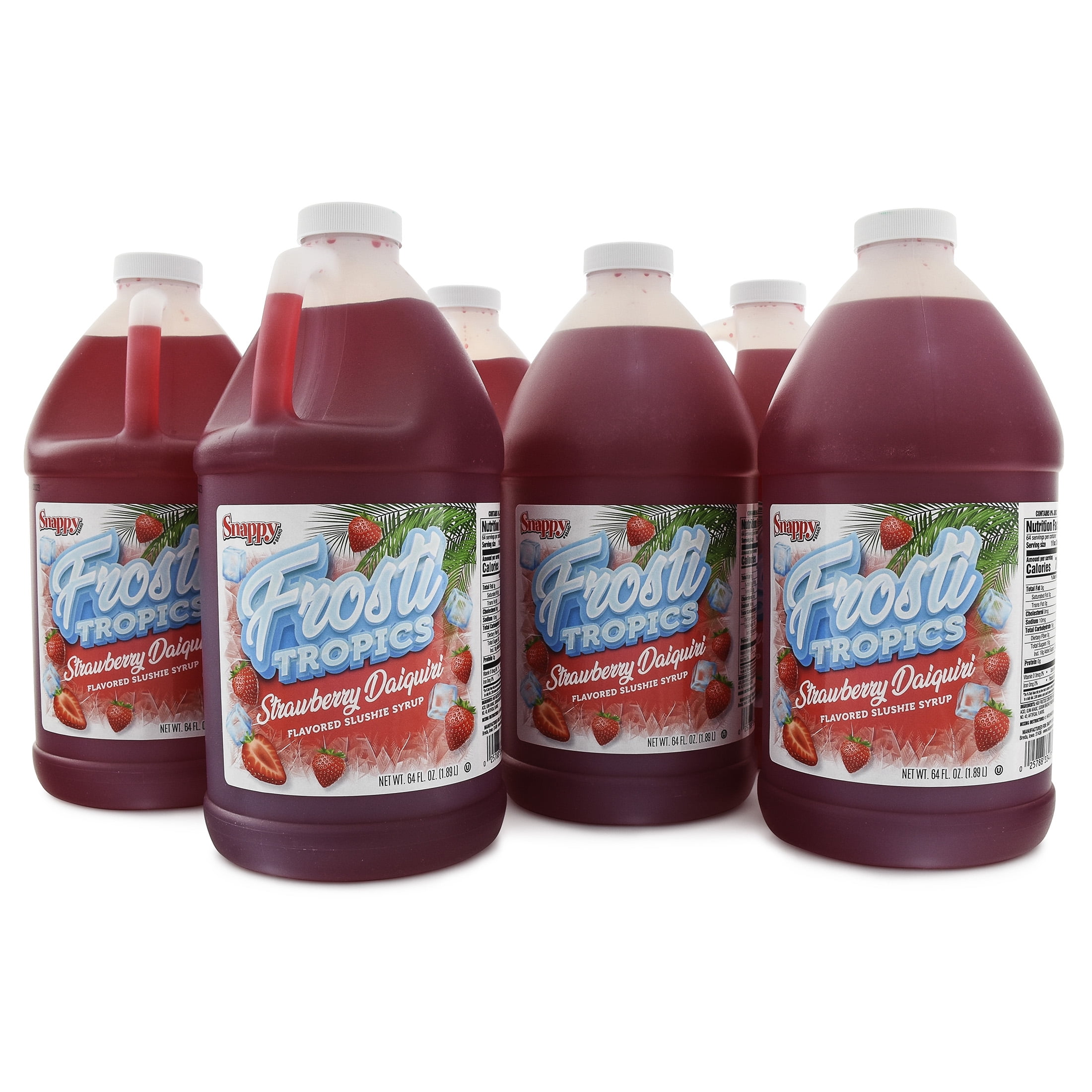 Snappy Frosti Tropics Strawberry Daiquiri Slush Mix, 1/2 Gallon, 6 Pack ...