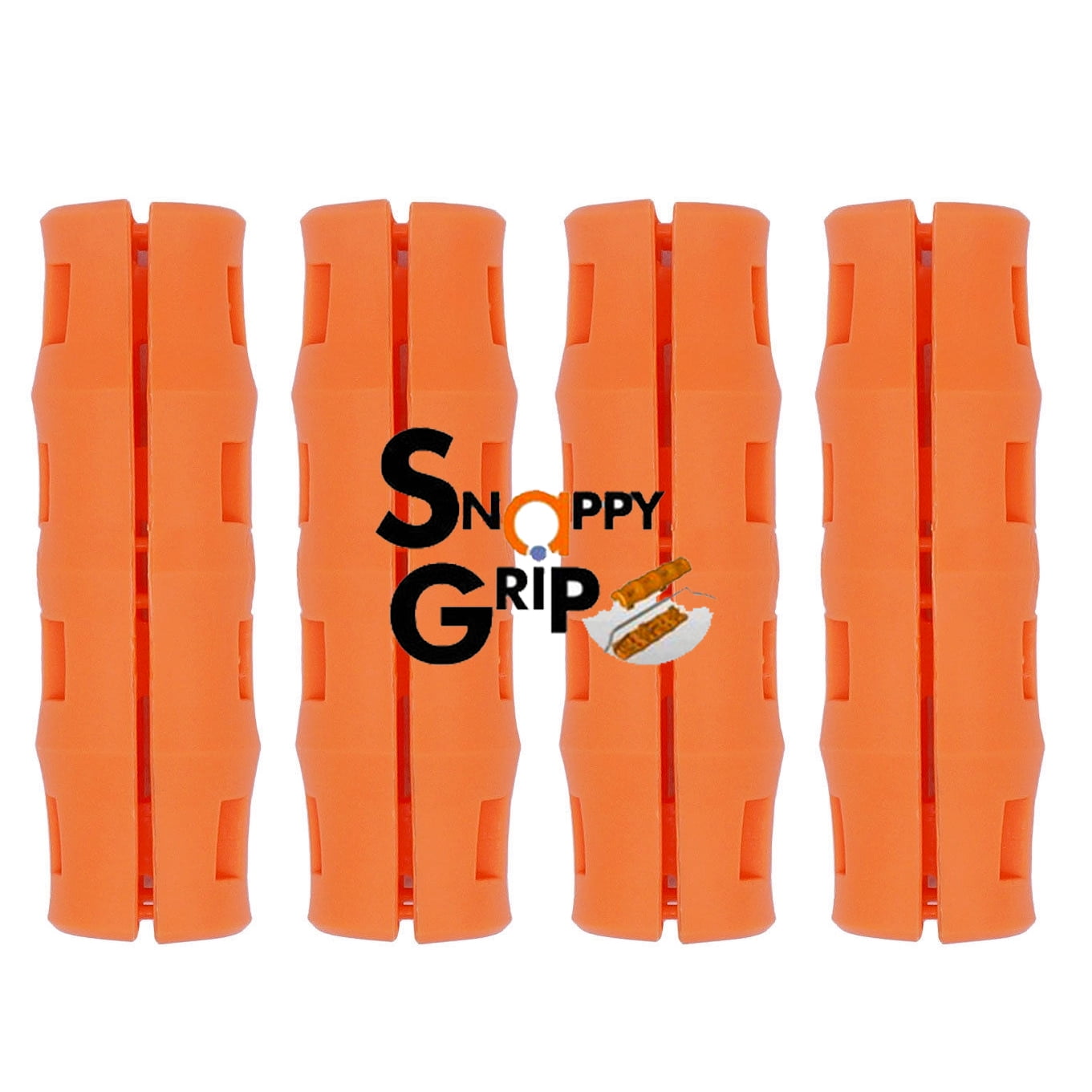 Snappy Grip Light Orange Ergonomic Replacement Bucket Handles 4 Pack ...