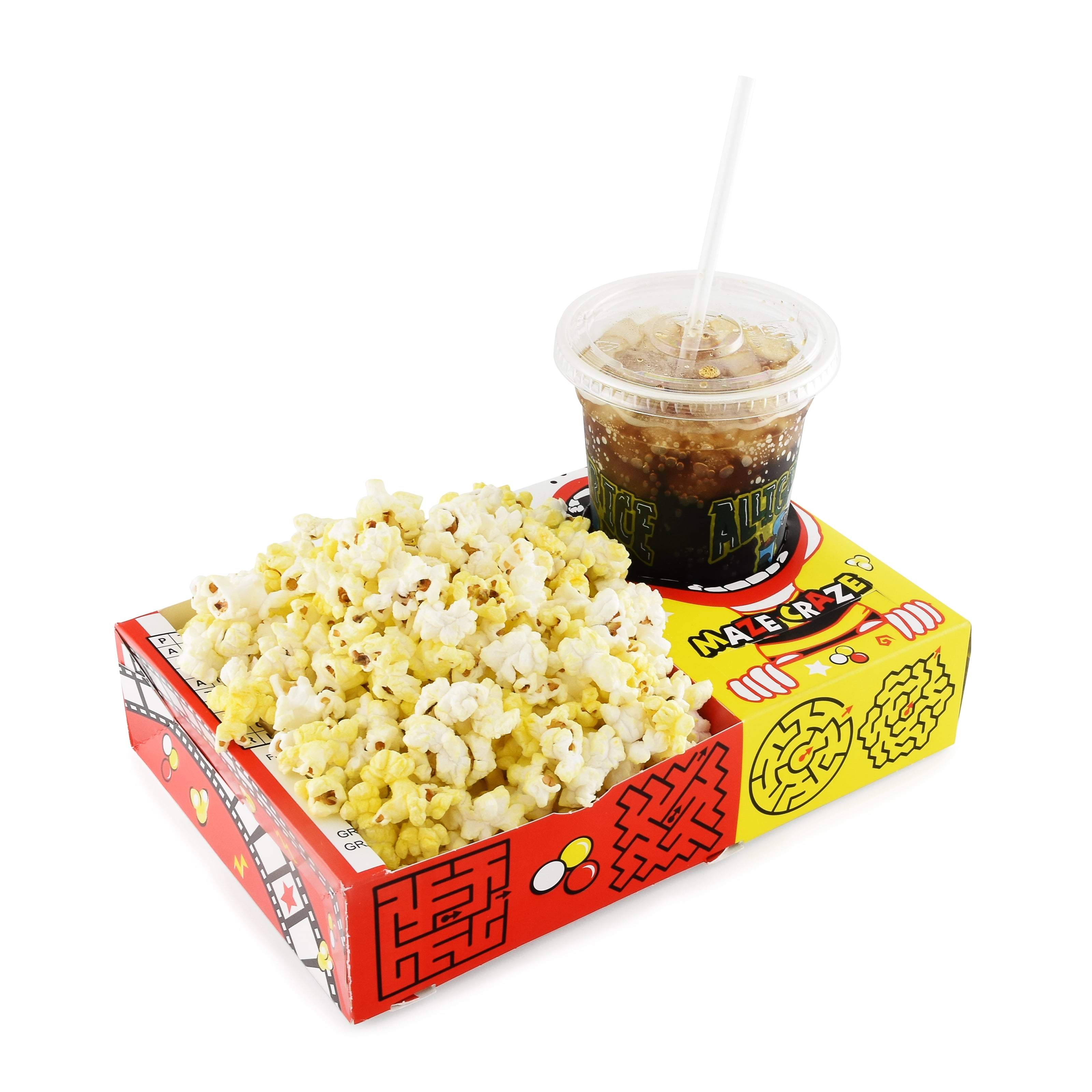 Snappy Maze Craze Combo Popcorn Trays 250 Count for Movie Nights and ...