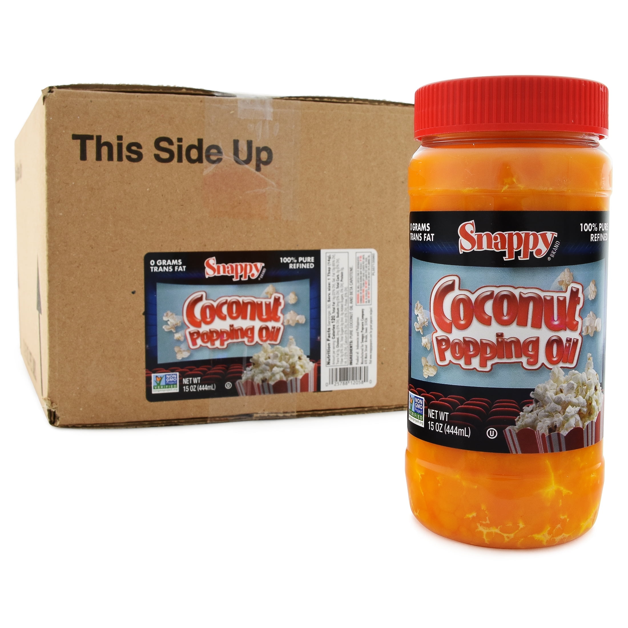 Snappy Butter Flavored Pure Coconut Oil for Home Movie Theater Popcorn ...