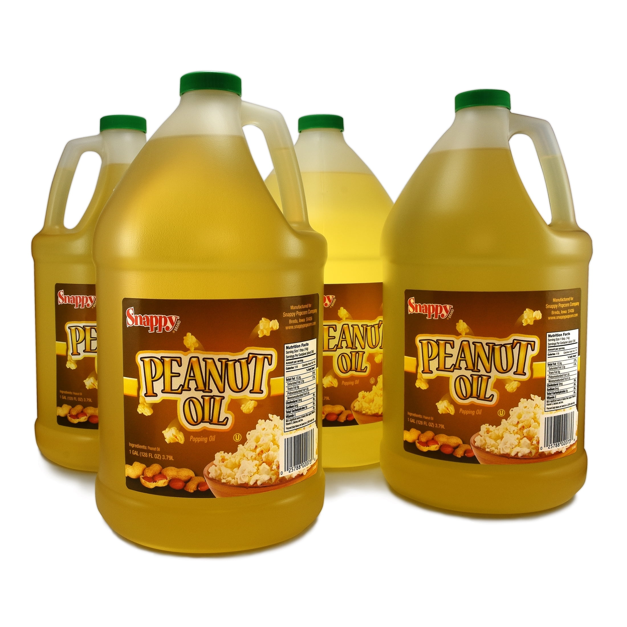 Snappy, Peanut Oil for Cooking and Deep Frying, 1 Gallon, 4 Pack ...