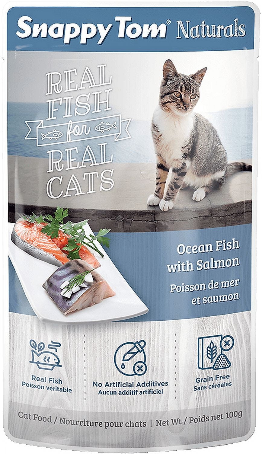 Snappy Tom Naturals, Ocean Fish with Salmon (12 Pack) - Walmart.com