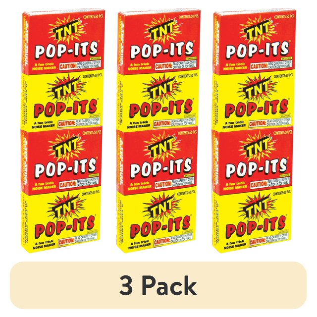 (3 pack) Snaps, TNT Fireworks, Snap N Pop, Pop-Its, 50 per Box, Party ...