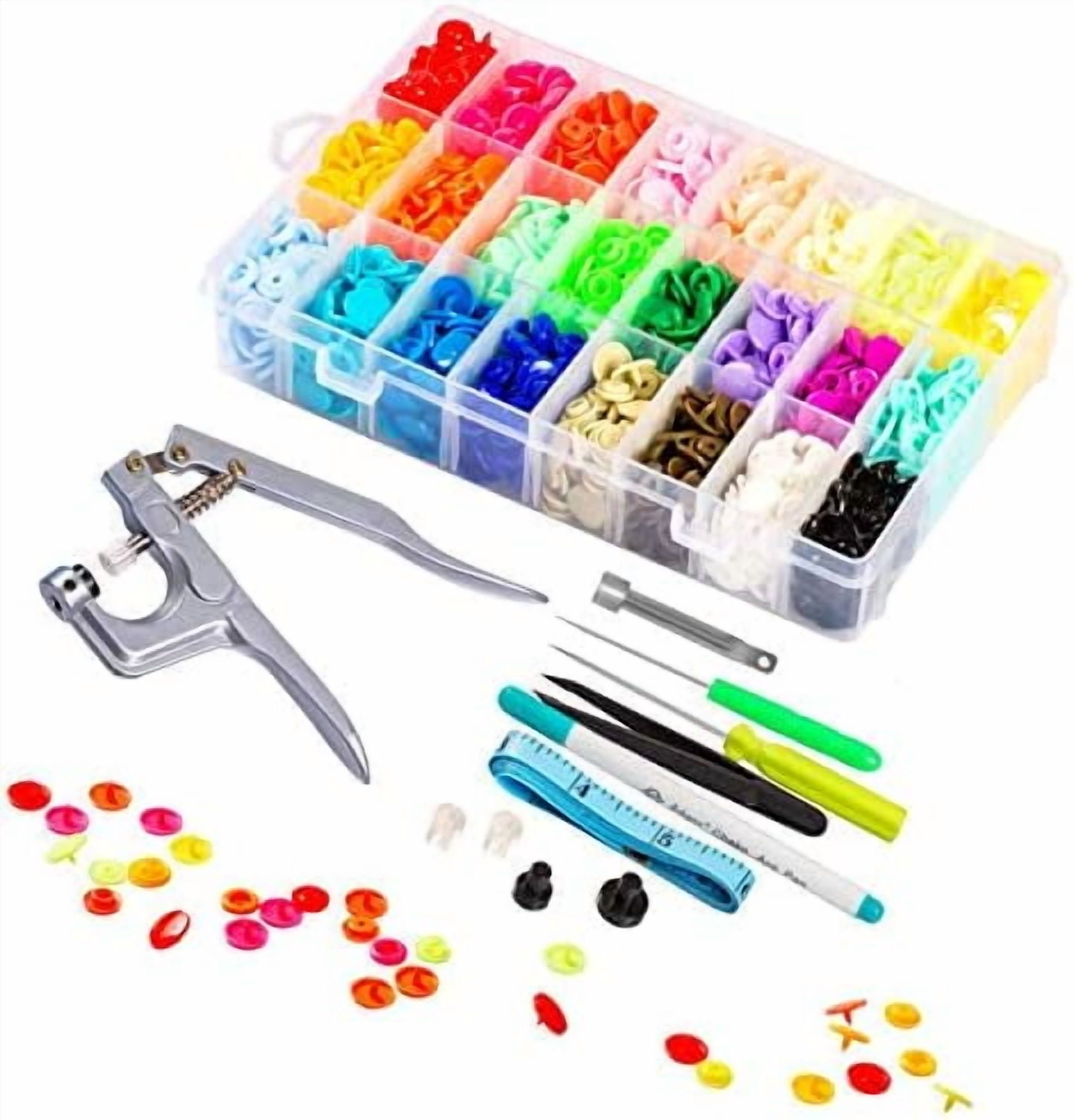 Snaps and Snap Pliers Set, 360 Sets T5 Plastic Buttons for Sewing and ...
