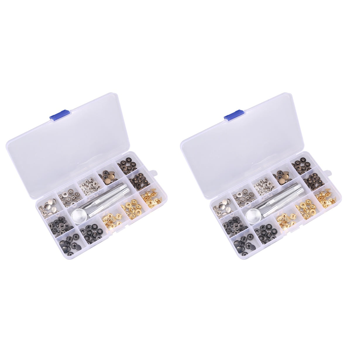 Snaps for Jeans Replacement Buttons Clothing Tool Kit Shoe Tray Storage ...