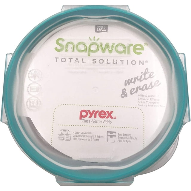 Snapware 4-Cup Total Solution Round Food Storage Container, Glass ...