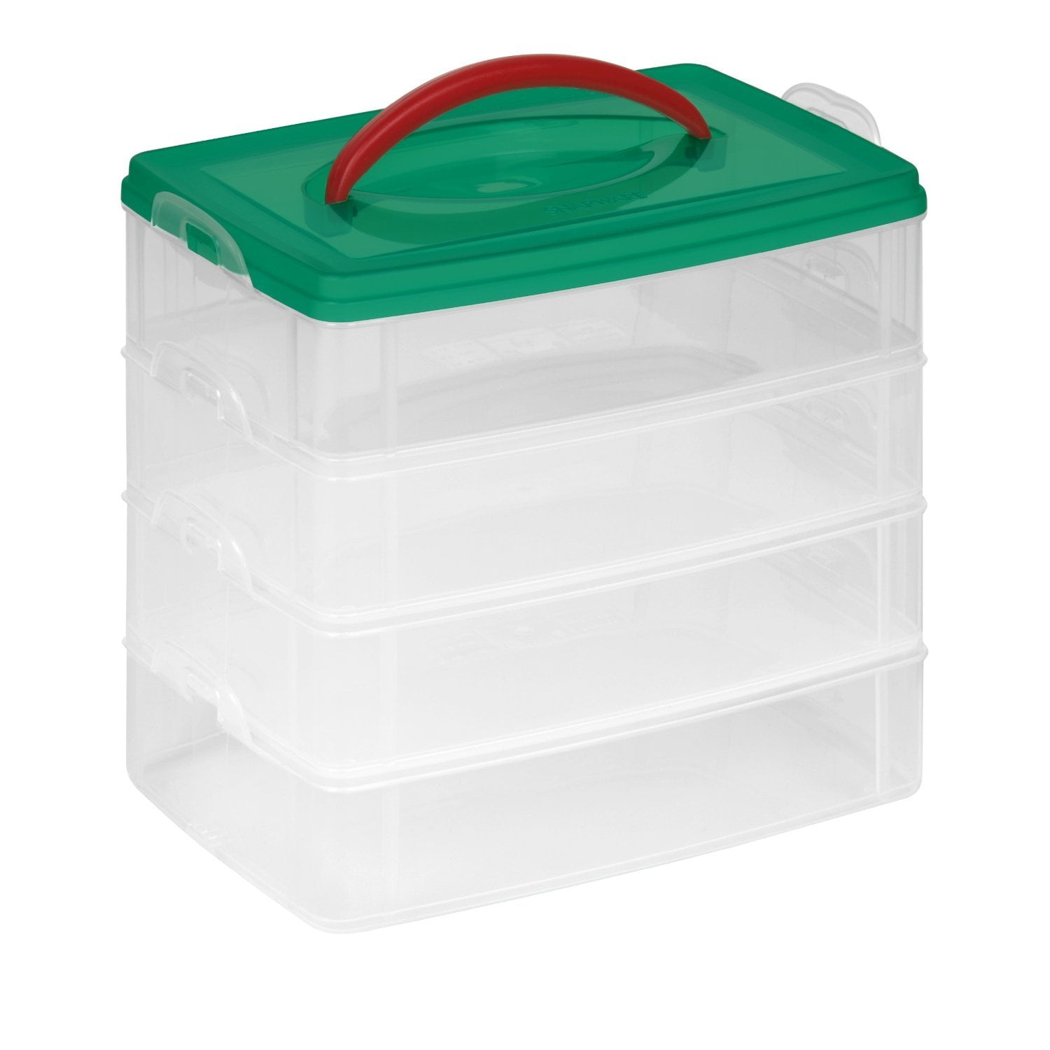Snapware FBA_ Snap 'N Stack Seasonal (4) 6"X9" Rectangle 2.5" L(6), Medium, Clear - Walmart.com