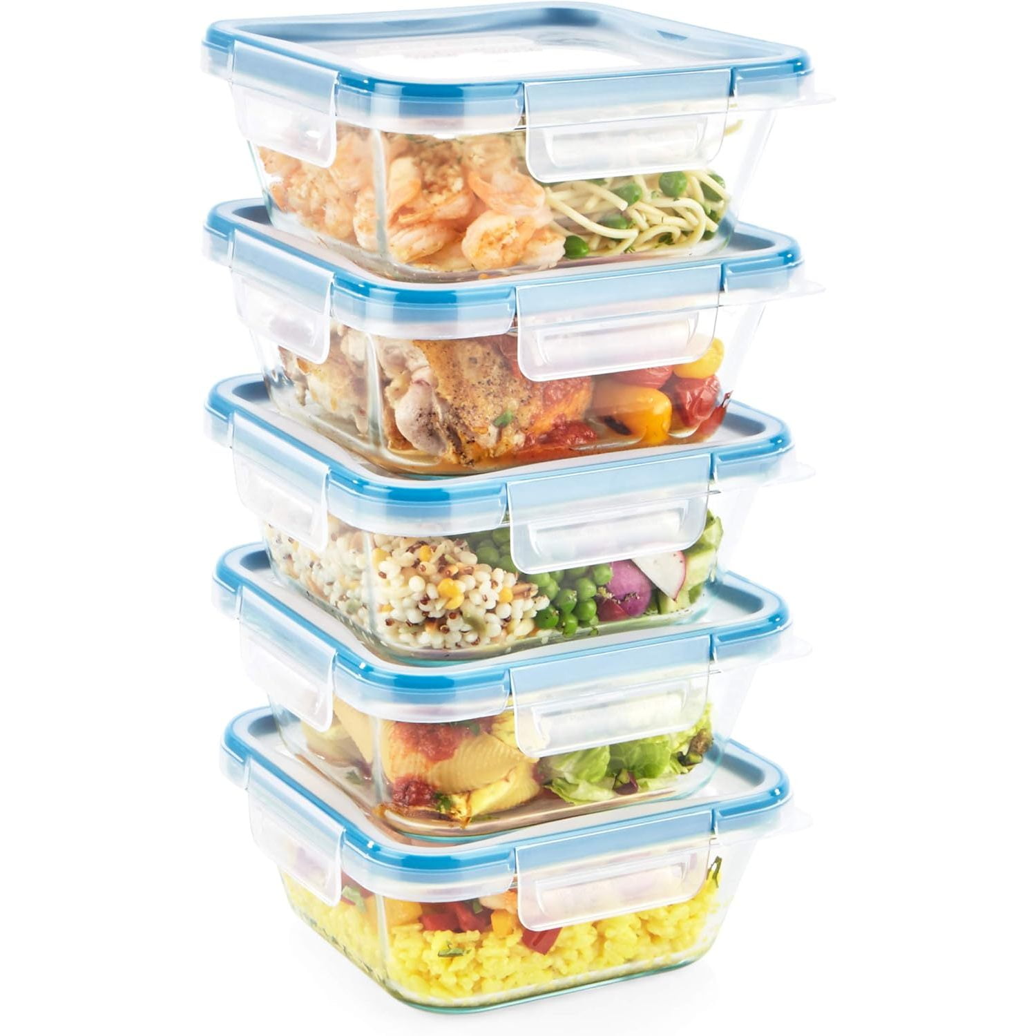 Snapware Piece Total Solution Glass Food Storage Containers Set with ...