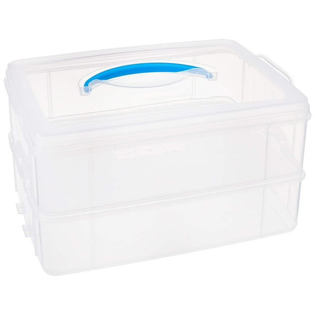 Snapware Snap 'N Stack Portable Storage Bin for Tools and Craft, 14.1 x ...