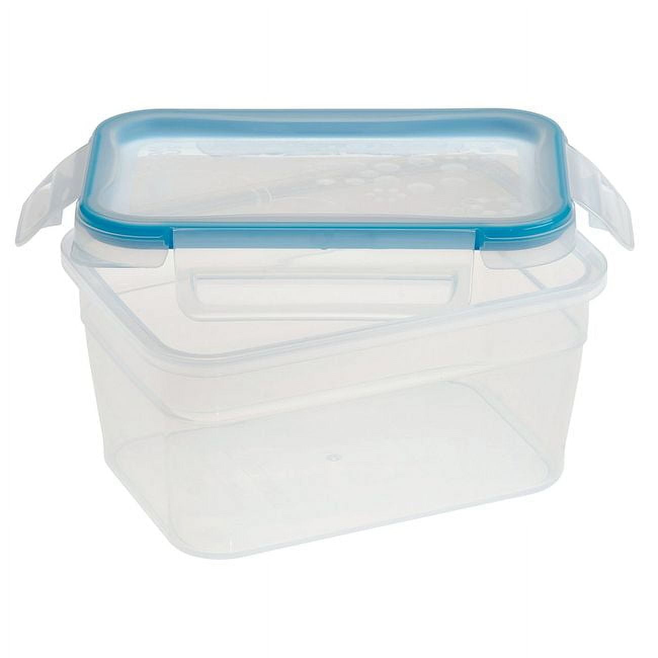 Snapware Rectangular Plastic Food Storage Containers with Snap Lid, BPA ...