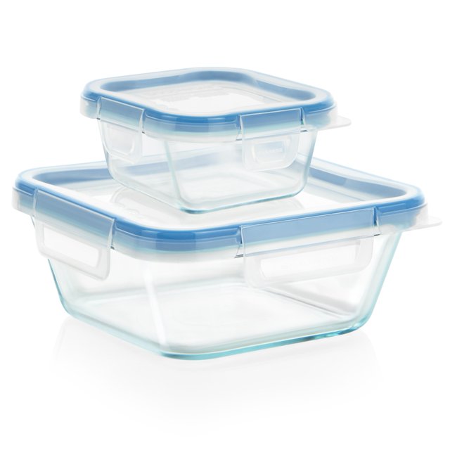 Snapware® Total Solution® Pyrex® Glass 4-piece Square Food Storage ...
