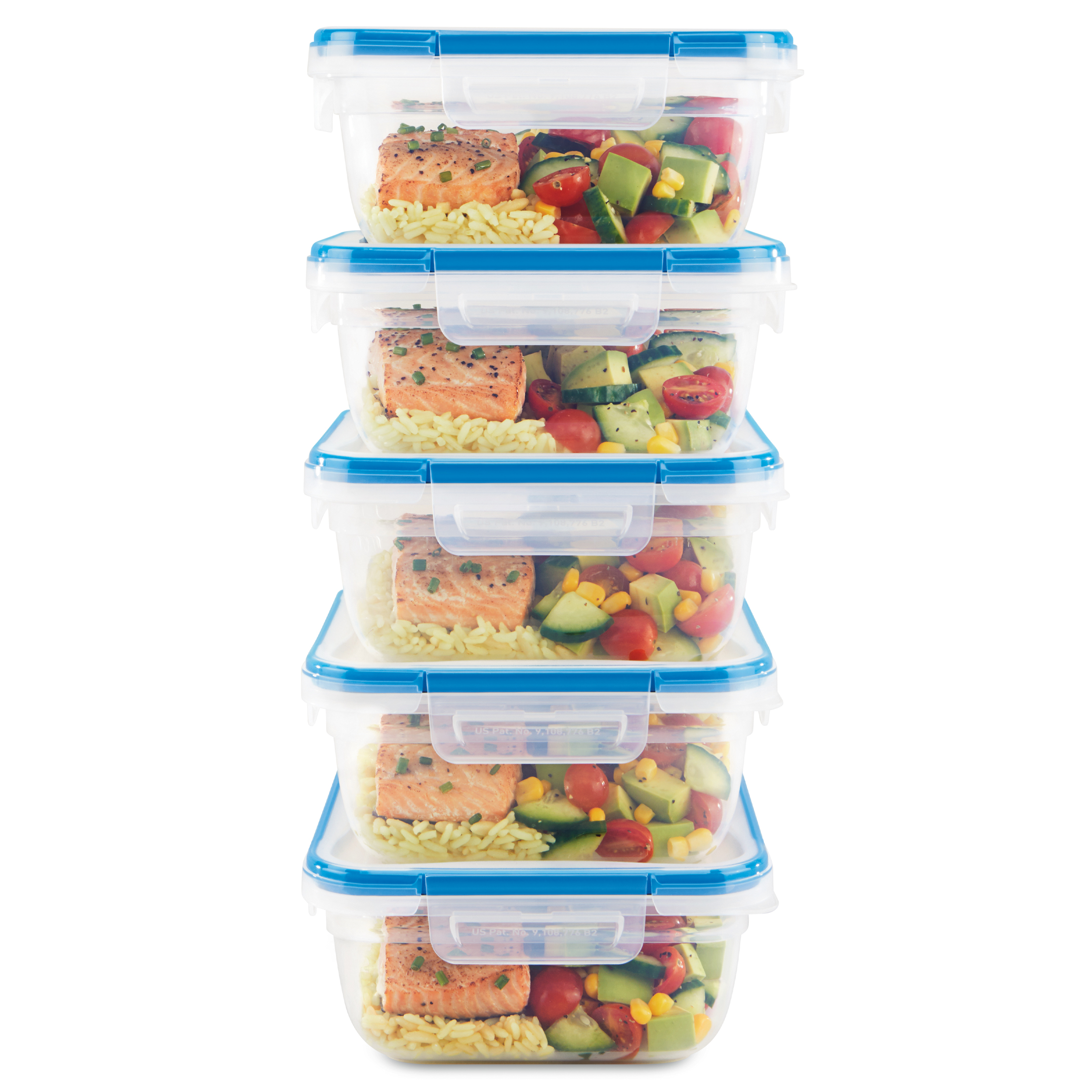 Snapware Total Solutions Plastic Lids Snap-on 10-piece 5.5-cup Food ...