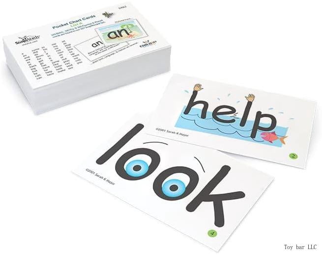 Snapwords List A Pocket Chart Cards Sight Words Flash Cards - Walmart.com