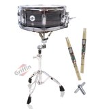 Snare Drum Kit by Griffin Includes Snare Stand, 2 Pairs of Maple Drum ...